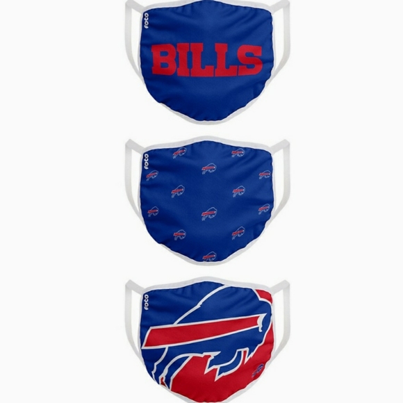 NFL | Accessories | Buffalo Bills Face Mask Set 3 | Poshmark